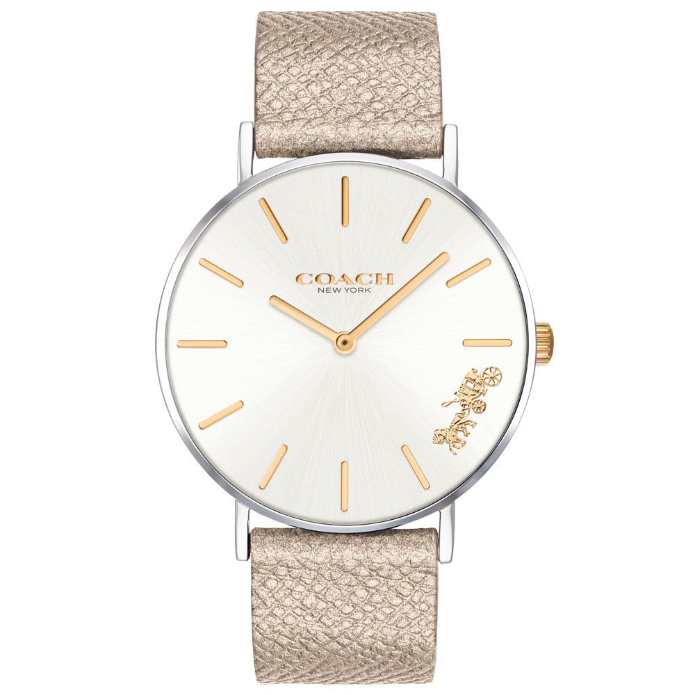 Relógio Coach Feminino Couro Champagne - 14503157